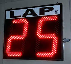 COSY Kart Racing Lap Counter LED Display. Count the number of Laps to Go